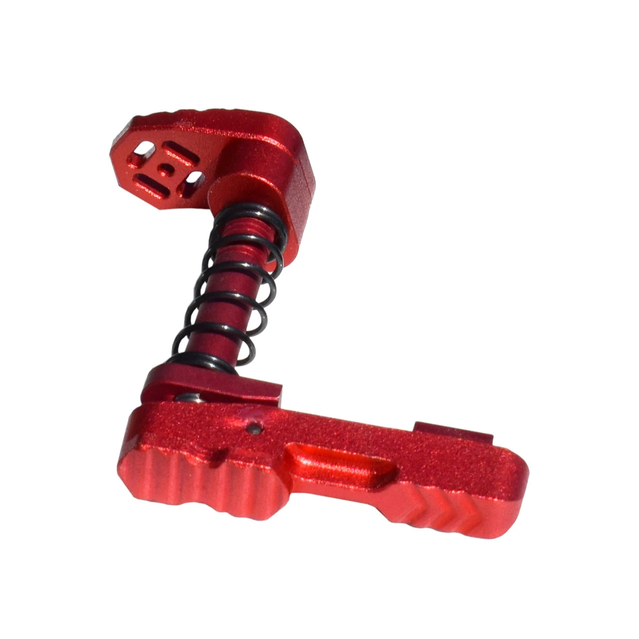 AR-15 Red Ambidextrous Extended Modular Magazine Catch Release