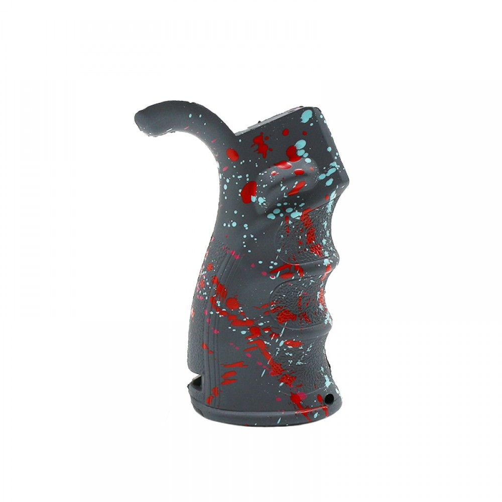 AR-15/AR-10 Sniper Grey Cerakote Splatter Beavertail Pistol Grip