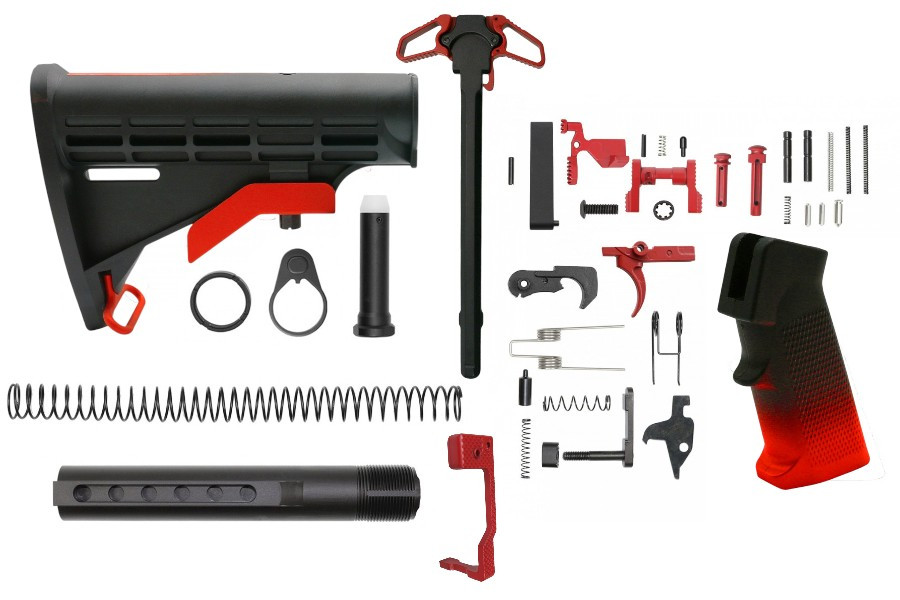 AR-15 Red Firearm Parts | Customize your build | Free Shipping | Best ...