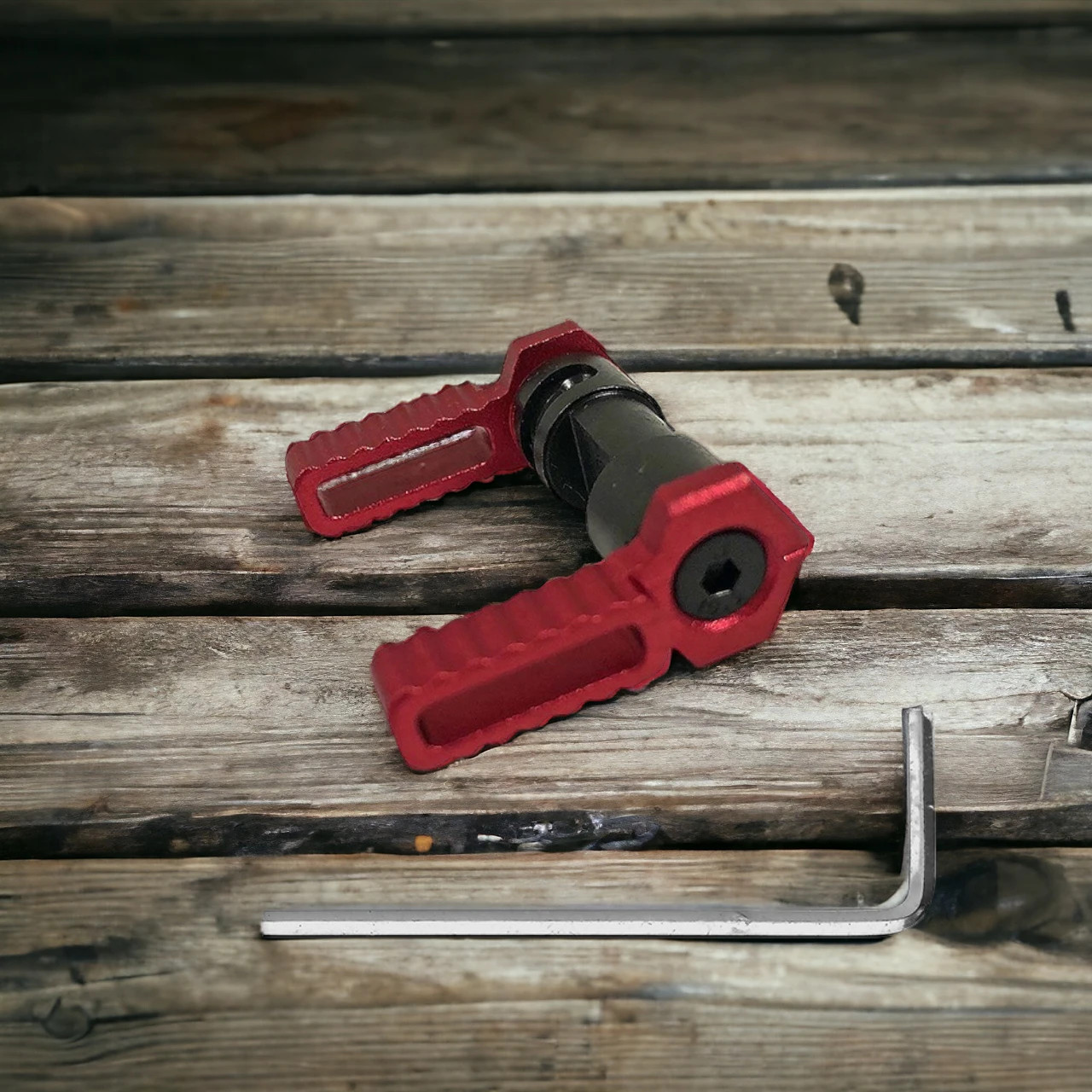 AR-15 Red Dual Ambidextrous Safety Selector Lever