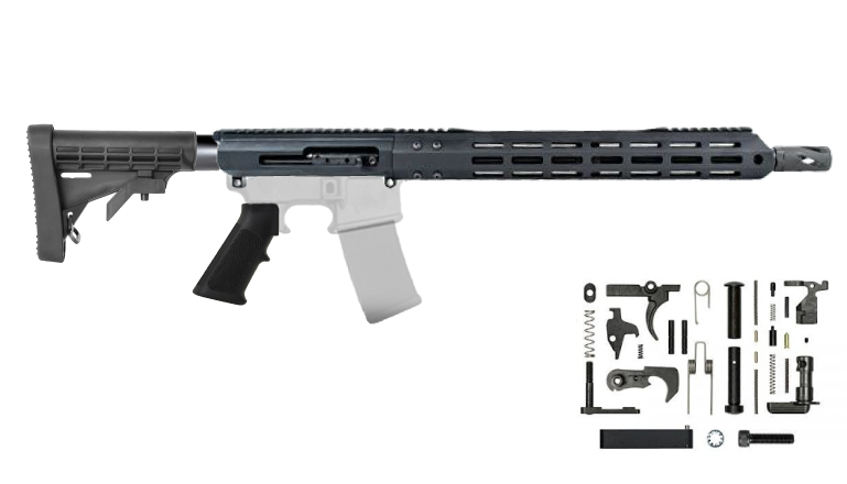 AR-15 16" .450 Bushmaster Side Charging Complete Standard Build Kit