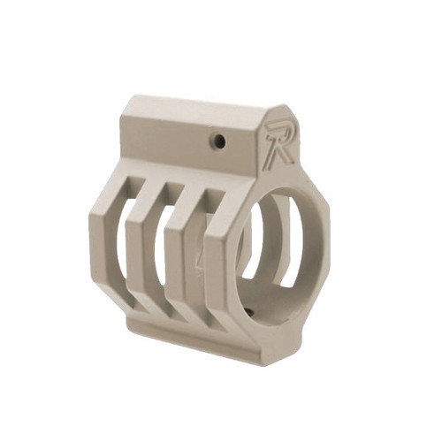 AR-15 Burnt Bronze Caged Skeletonized .750 Gas Block