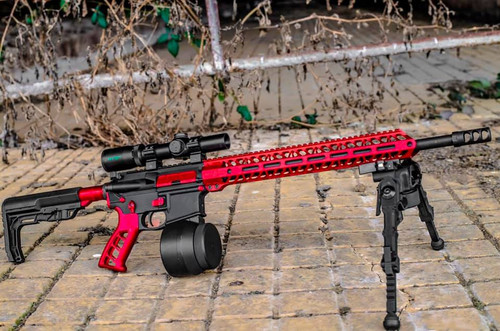Custom Timber Creek 15" Battle Worn Red Enforcer Complete Build Kit