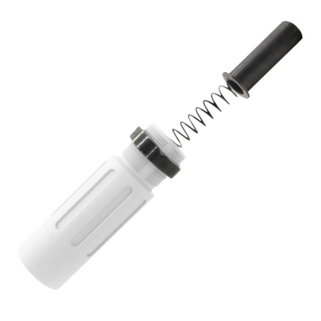 AR-15 Cerakote White Complete Compact Buffer Tube 3.5''