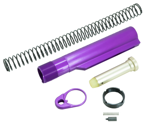 Timber Creek AR-15 Purple Anodized Buffer Tube Kit