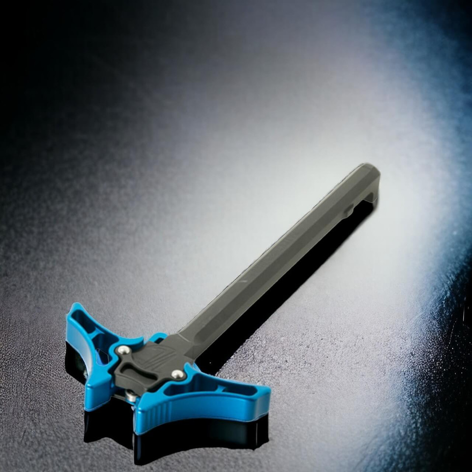 Timber Creek AR10 Blue Enforcer Ambidextrous Charging Handle