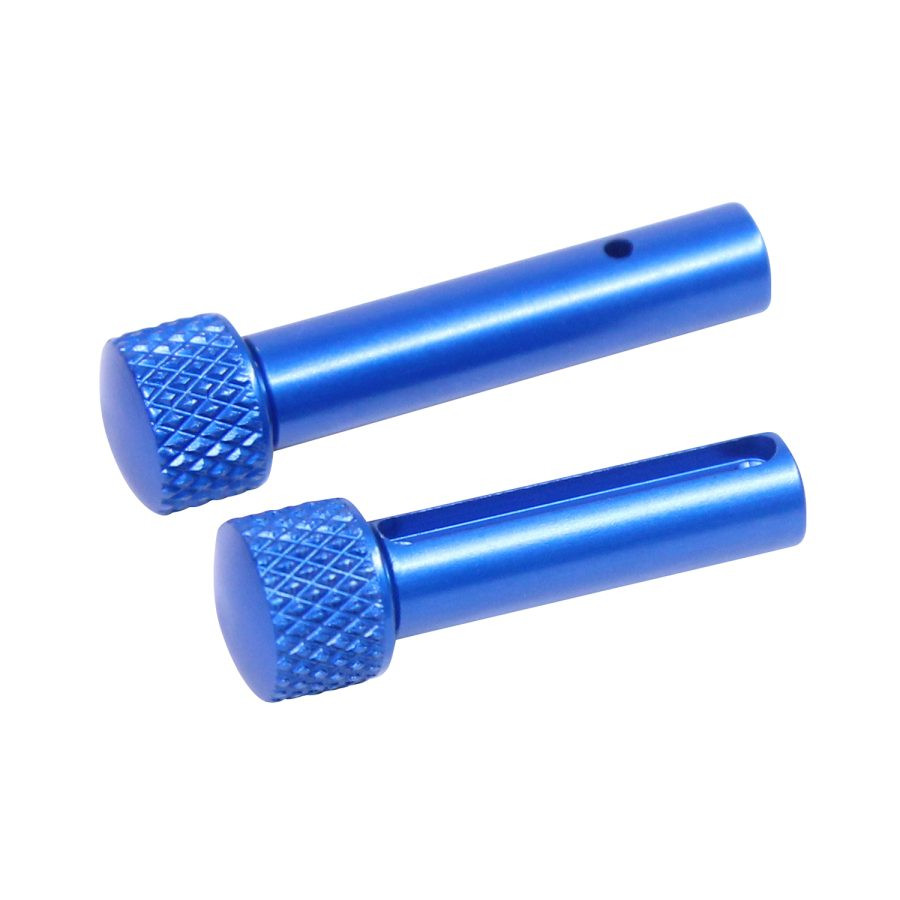 Guntec AR-15 Blue Knurled Extended Takedown Pin Sets