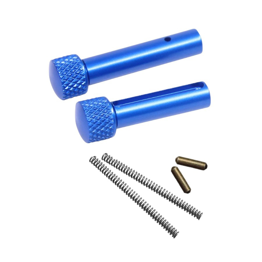 Guntec AR-15 Blue Knurled Extended Takedown Pin Sets
