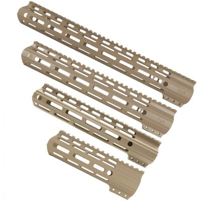 AR-15 Flat Dark Earth (FDE) M-LOK Super Slim Free Float Handguard