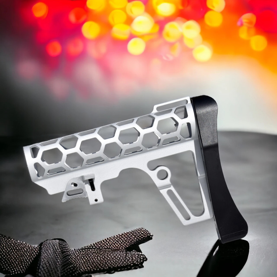 Presma Silver Skeletonized 223/5.56/308 Stabilizing Fin for 6 Position ...