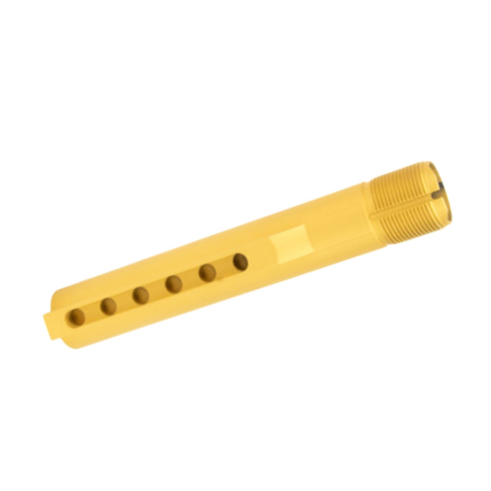 AR-15 Gold Anodized 6 Position Mil Spec Buffer Tube