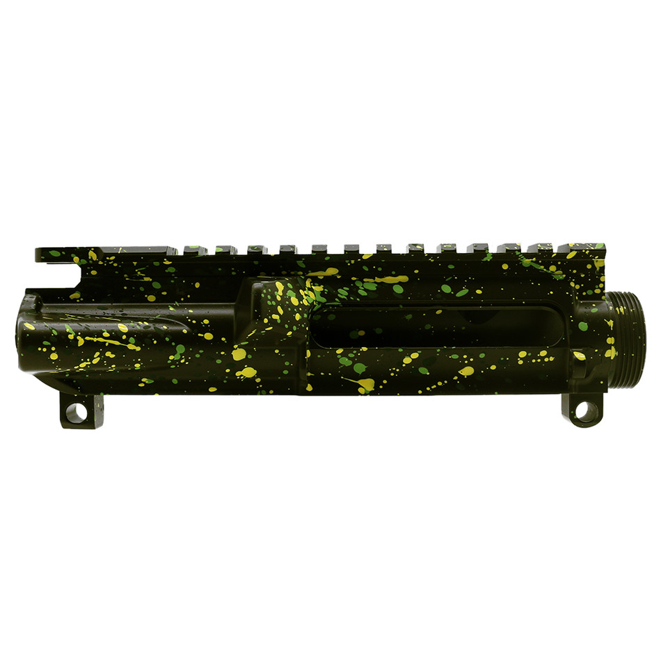 AR15 Cerakote Splattered Olive Drab Green (ODG) Upper Receiver