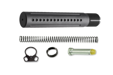 AR-15 Black Holy Fluted Pistol Buffer Tube Kit