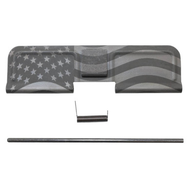 AR-10/LR-308 Dust Cover w/ Flag Engraving