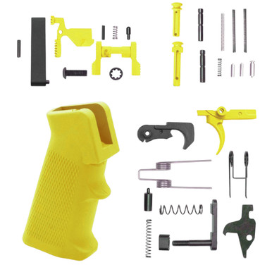 AR15 Cerakote Yellow Lower Parts Kit