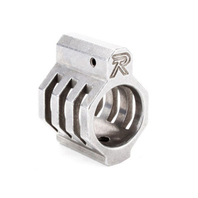 AR-15 Stainless Raw Caged Skeletonized .750 Gas Block