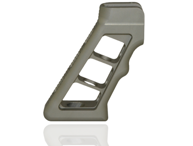 AR15 Pewter (Dark Grey) Skeletonized Rear Pistol Style Grip