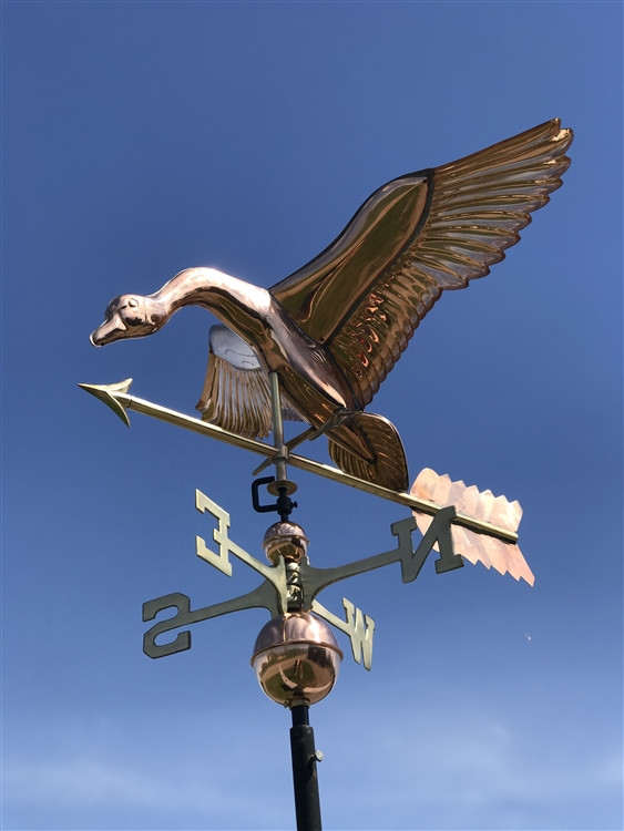 Landing Goose Weathervane 1 at Weathervanes of Maine