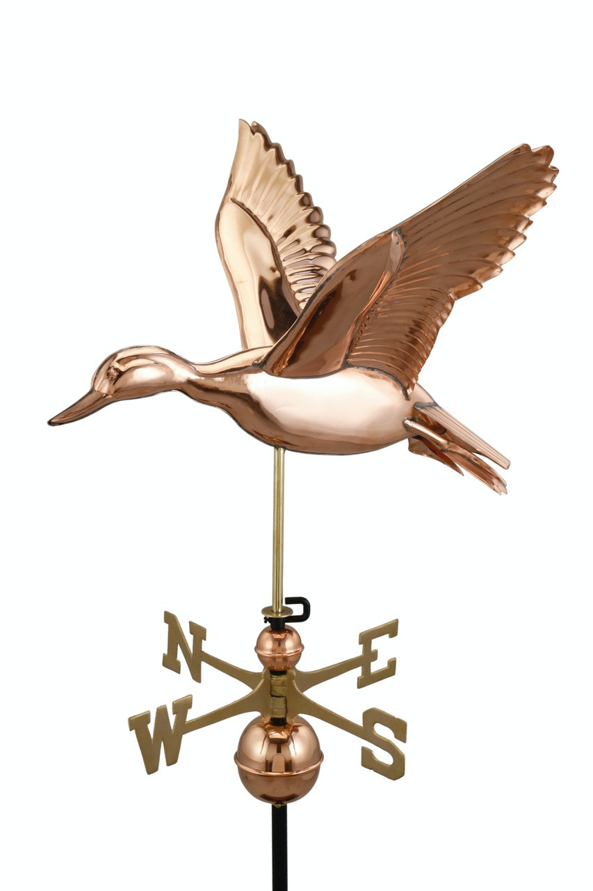 Flying Duck Weathervane at Weathervanes of Maine