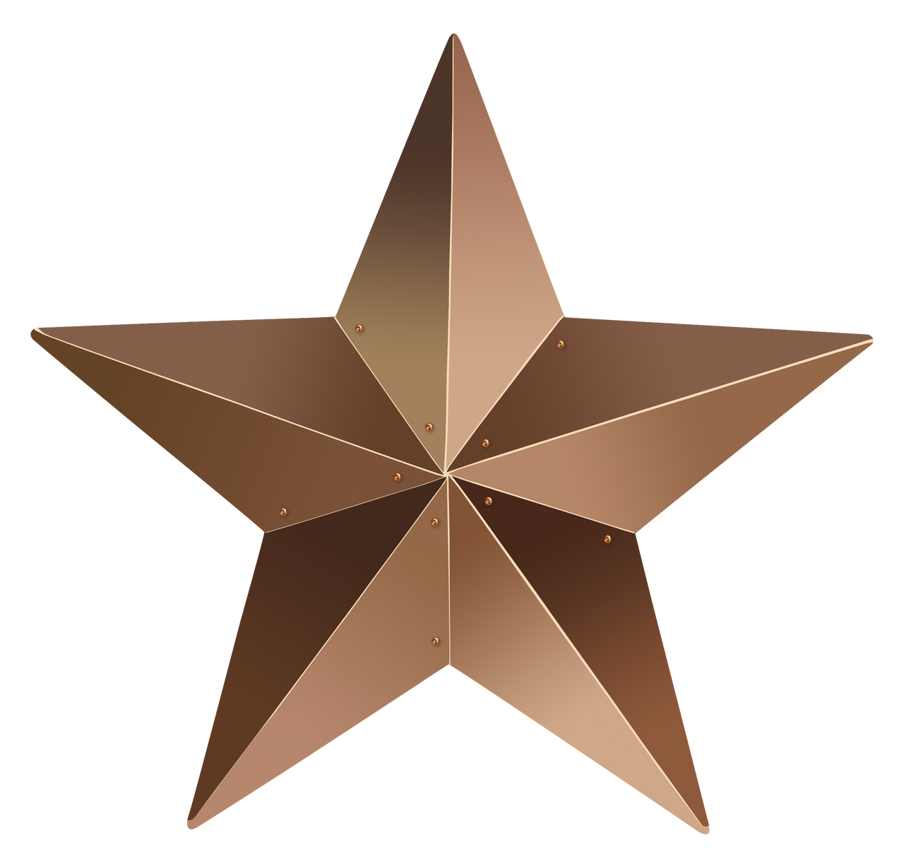 Copper Wall Star at Weathervanes of Maine