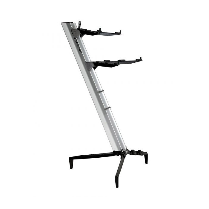 STAY 1300/02 Tower Two Tier Keyboard Stand, SIlver - Absolute Music