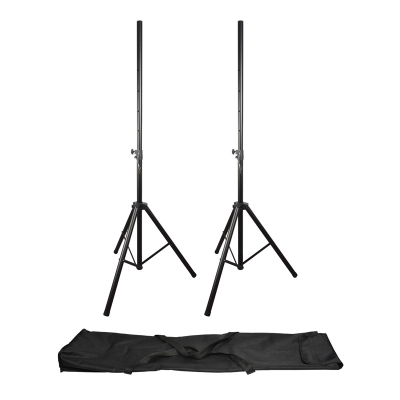 QTX Heavy Duty Speaker Stands with Carry Bag - Absolute Music