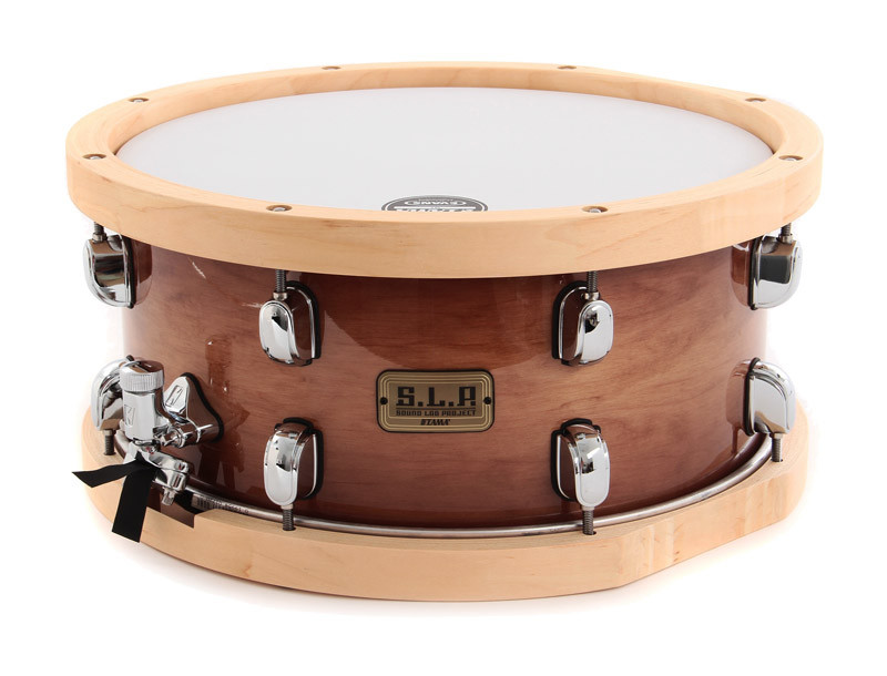 Tama SLP 14 x 6.5 Studio Maple Snare Drum with Wooden Hoops - Absolute ...