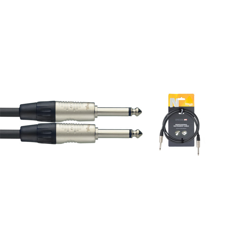 Stagg SGC3DL 3m unbalanced jack to jack cable - Absolute Music