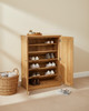 Stockbury Oak Shoe Cupboard - Wooden Furniture Store