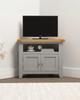 Hampton Pebble Grey Corner TV Unit - Wooden Furniture Store