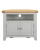 Hampton Pebble Grey Corner TV Unit - Wooden Furniture Store