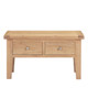 Hampton Oak 2 Drawer Coffee Table - Wooden Furniture Store