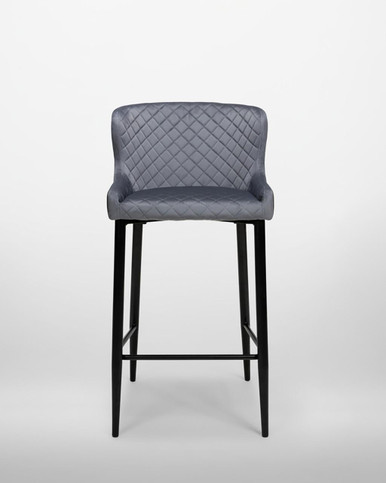 Roma Bar Stool in Grey - The Wooden Furniture Store