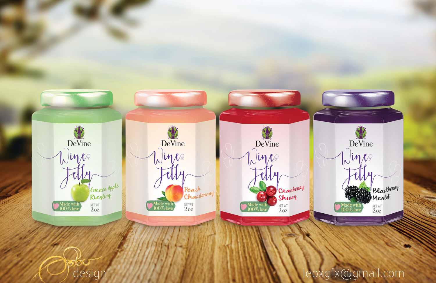Award Winning, Hand Crafted, DeVine Wine Jelly!