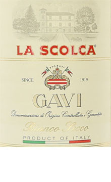 La Scolca Gavi Bianco Secco (White Label) 2018 - Woodland Hills Wine ...