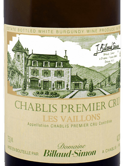 Billaud-Simon Chablis 1er cru Vaillons 2019 - Woodland Hills Wine Company