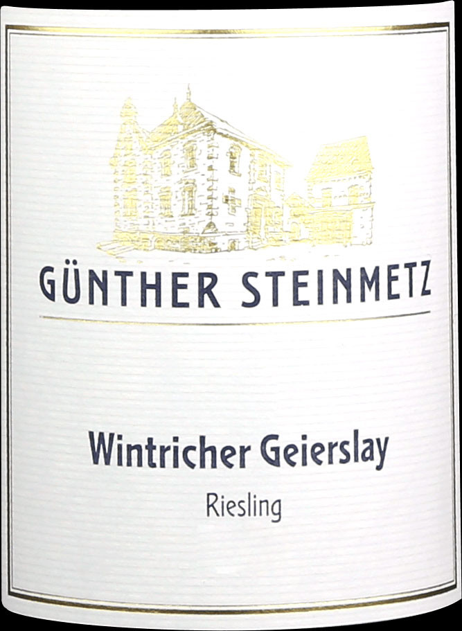 Steinmetz/Günther Riesling Auslese Wintricher Geierslay Gold Cap 2019 ...