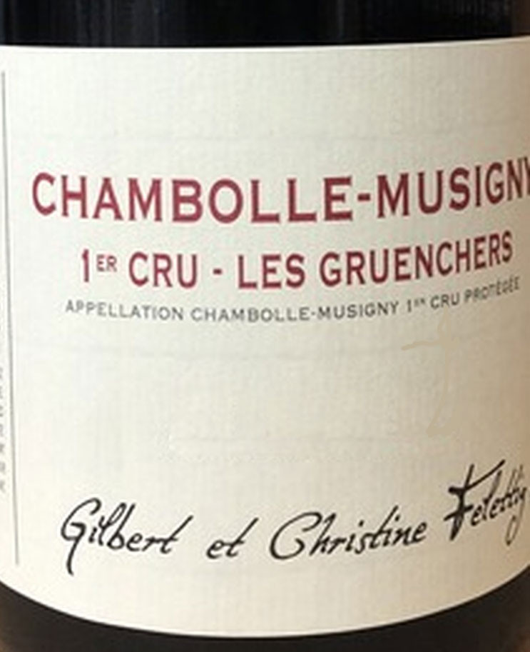 Felettig Chambolle-Musigny 1er cru Gruenchers 2019 - Woodland Hills ...