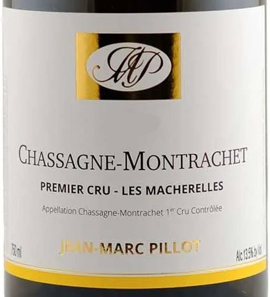 Pillot/Jean-Marc Chassagne-Montrachet 1er cru Macherelles 2020 ...