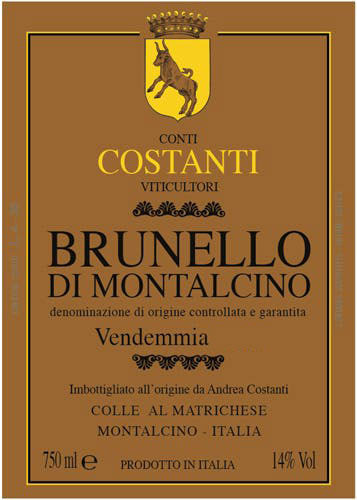 Conti Costanti Brunello di Montalcino 2020 - Woodland Hills Wine Company