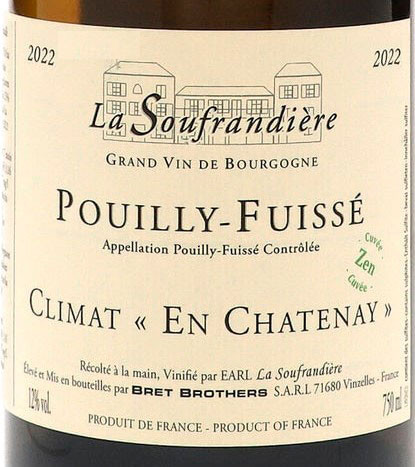 La Soufrandière Pouilly-Fuissé En Chatenay Cuvée Zen 2022 - Woodland ...