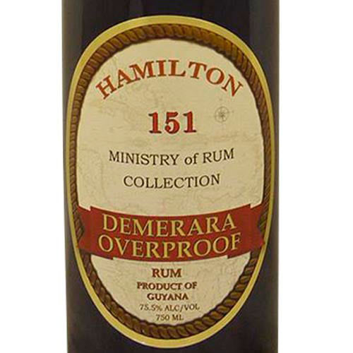 Hamilton 151 Overproof Demerara Rum 1L 1L - Woodland Hills Wine Company