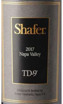 Shafer TD-9 Napa Valley 2017 - Woodland Hills Wine Company