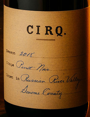 CIRQ Pinot Noir Russian River Valley 2018 - Woodland Hills Wine Company