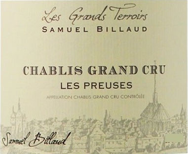 Billaud/Samuel Chablis Les Preuses Grand Cru 2020 - Woodland Hills Wine ...