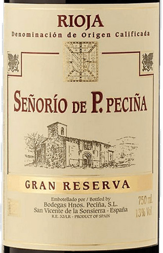 Señorío de P. Peciña Rioja Gran Reserva 2011 - Woodland Hills Wine Company