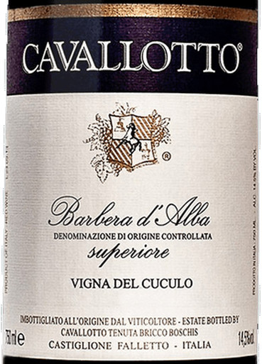 Cavallotto Barbera d'Alba 'Vigna del Cuculo' 2020 - Woodland Hills Wine ...