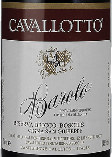Cavallotto Barolo Bricco Boschis Vigna San Giuseppe Riserva 2016 ...