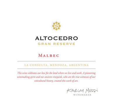 Altocedro Malbec La Consulta Gran Reserva 2019 - Woodland Hills Wine ...