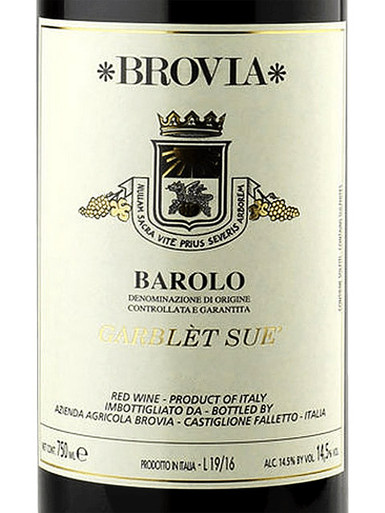 Brovia Barolo Garblèt Sué 2020 - Woodland Hills Wine Company